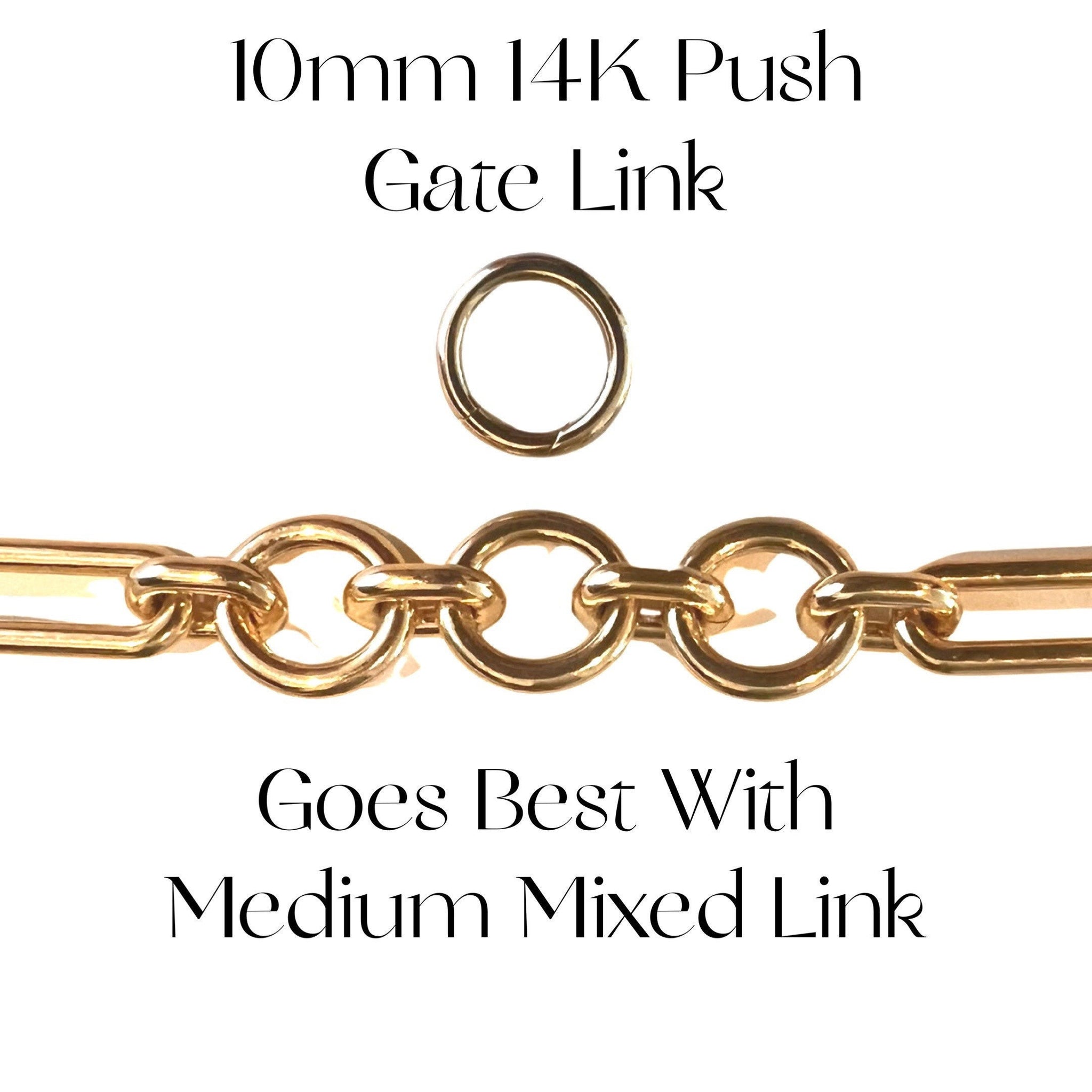 14K Round Push Gate Enhancer Annex Link– Tracy Upton